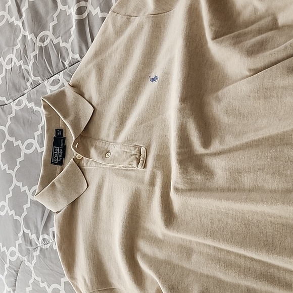 Polo Ralph Lauren | Shirts | Cream Color Ralph Lauren Polo Shirt Size ...